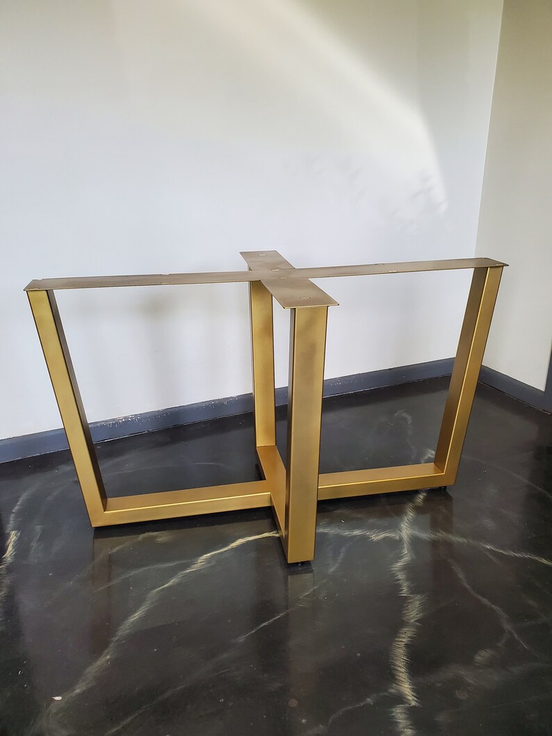 Metal Rectangular Tapered Table Base Any Size/color - Etsy