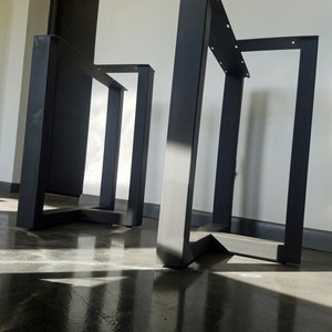Industrial Steel T-box Style Metal Table/desk Legs - Any Size/color ...
