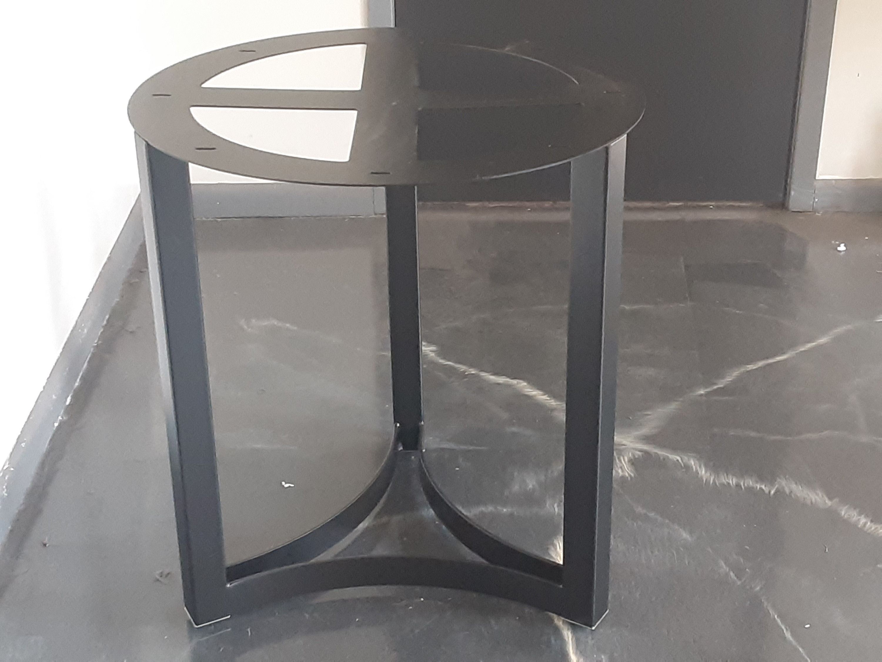 Rolled Triangular Metal Trestle/pedestal Base Any - Etsy