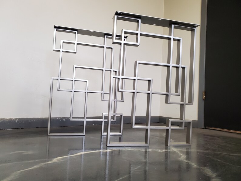 Interlocking Squares Style Metal Table Legs - Etsy