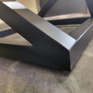 Metal Table Base, Square Z-shaped Style - Any Size/color! - Etsy