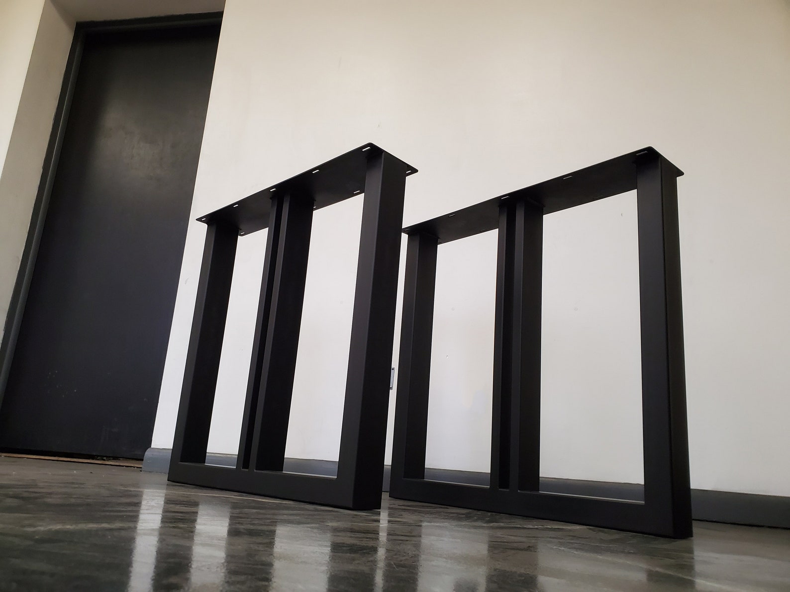 Metal Table Legs, Rectangular Column Style - Any Size/color! - Etsy