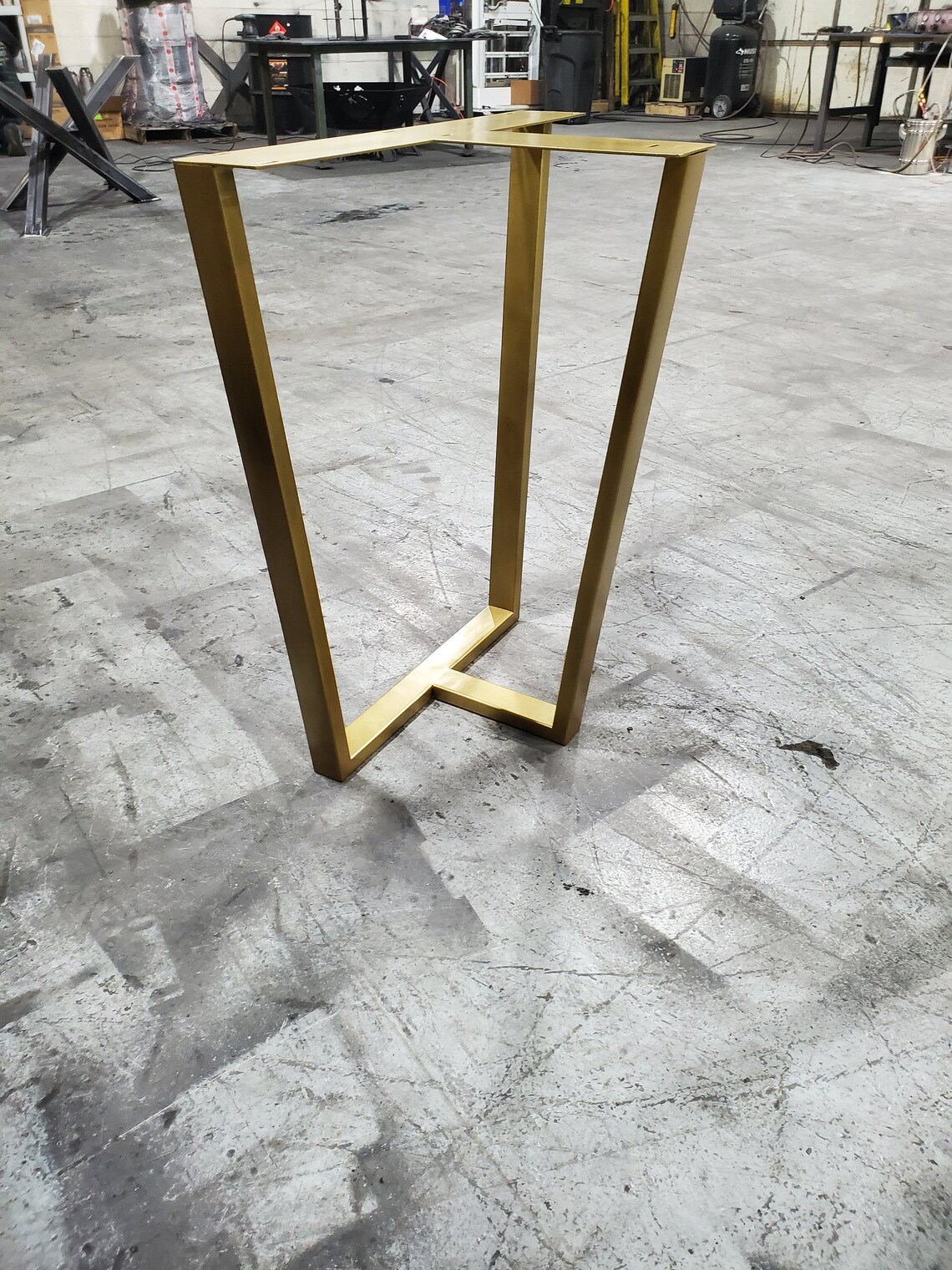 Tapered T-shaped Legs Metal Table Legs Any Size/color - Etsy