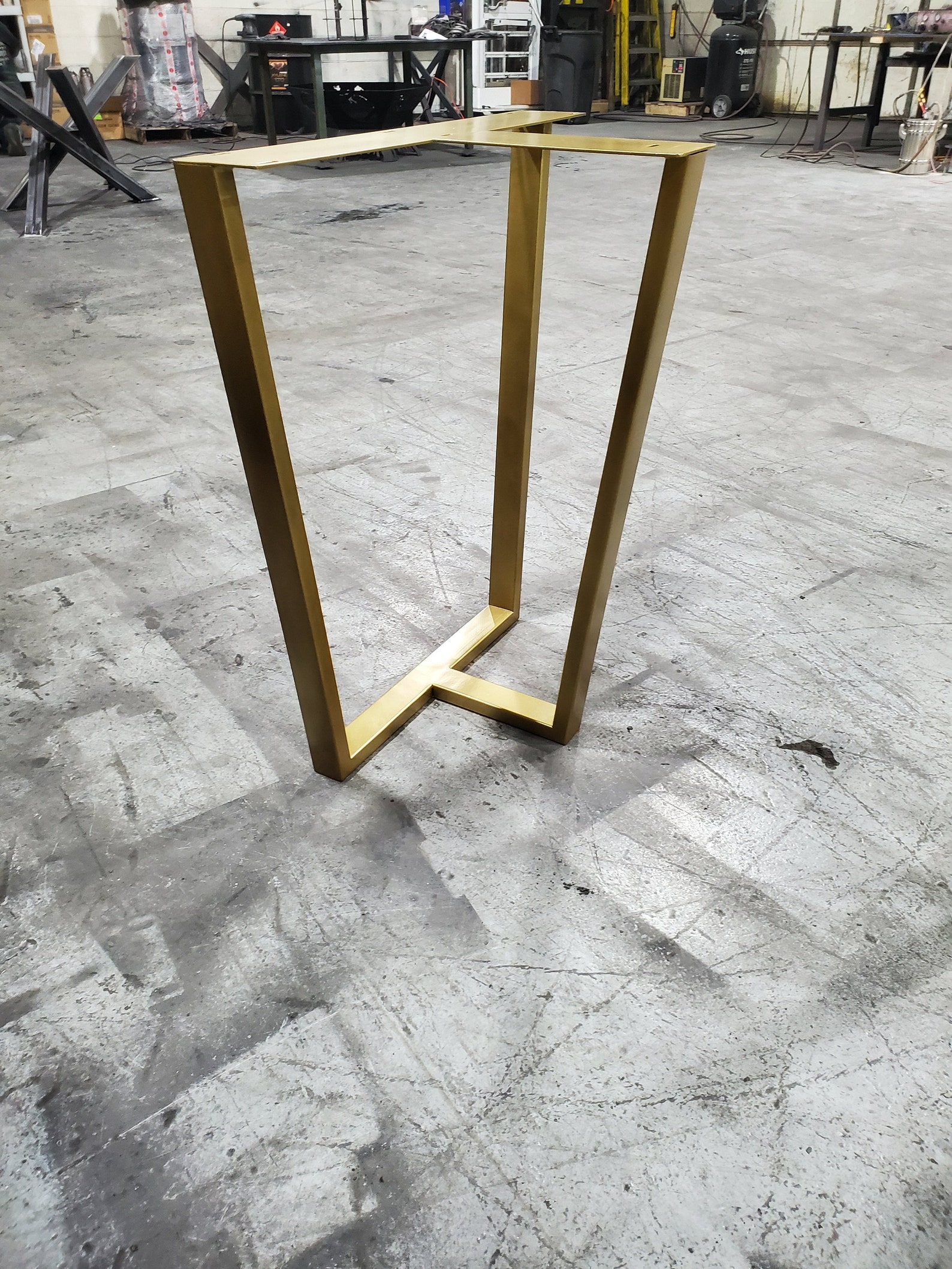 Tapered T-shaped Legs Metal Table Legs Any Size/color - Etsy