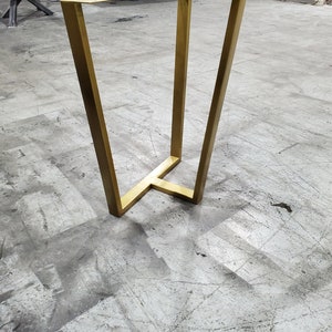 Tapered T-shaped Legs, Metal Table Legs - Any Size/color - Etsy