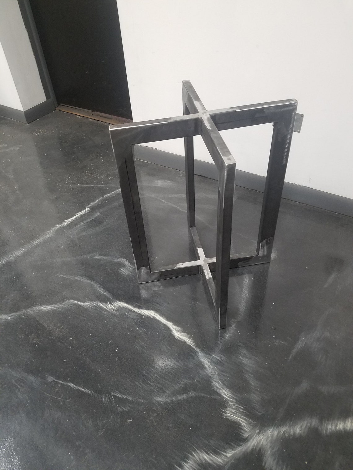 Metal Rectangular Cross Side Table Frame/base - Etsy