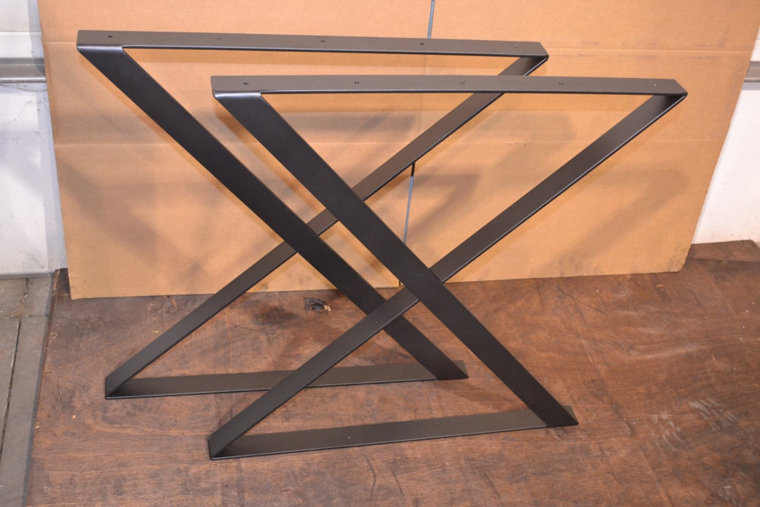 Industrial Steel Metal Table Legs - Any Size & Color! - Etsy