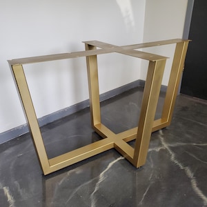 Metal Rectangular Tapered Table Base - Any Size/color! - Etsy