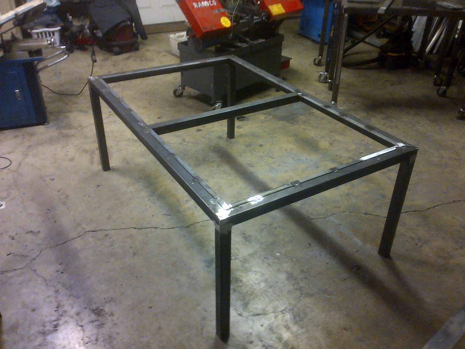 Steel Metal Table Frame, Parsons Style - Any Size & Color! - Etsy