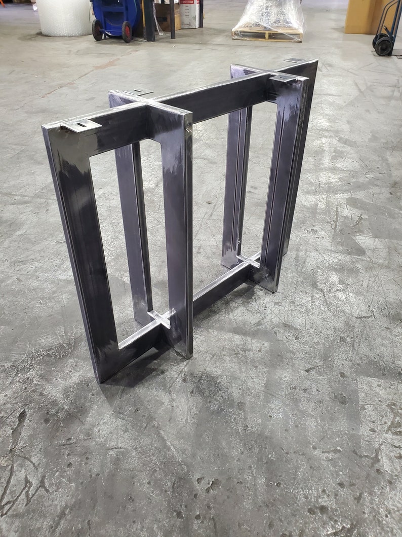 Intersecting Rectangular Metal Table Base/frame Any Size & | Etsy