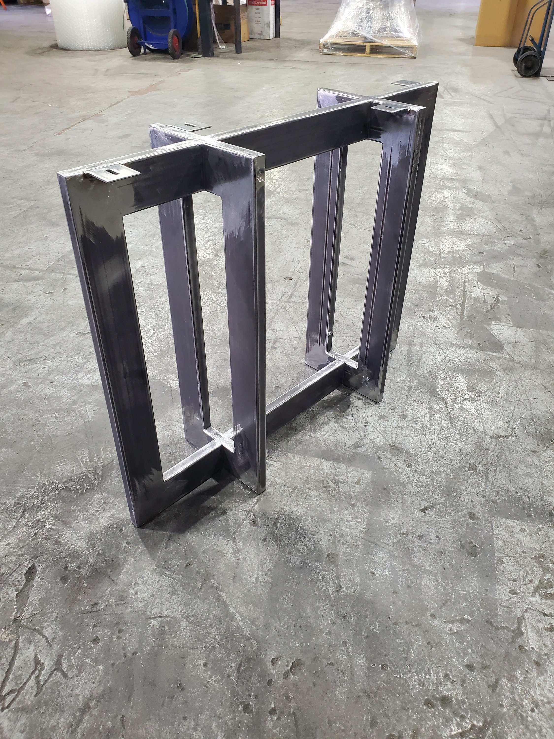 Intersecting Rectangular Metal Table Base/frame Any Size & | Etsy