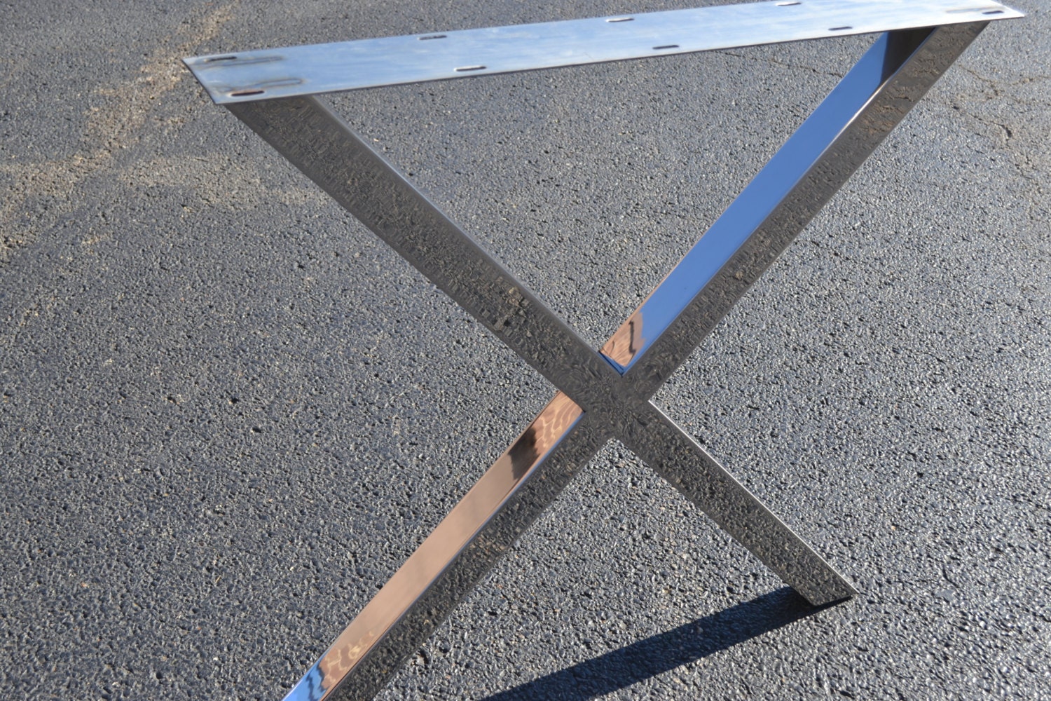 Polished Stainless X-frame Table/bench/desk Legs - Any Size! - Etsy