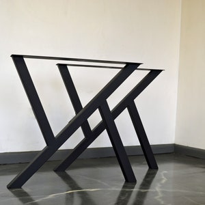 Offset X-frame Style Metal Table Legs - Any Size/color - Etsy