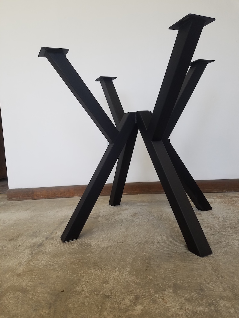 Steel W-style Table Trestle/pedestal Base Any Size/color | Etsy