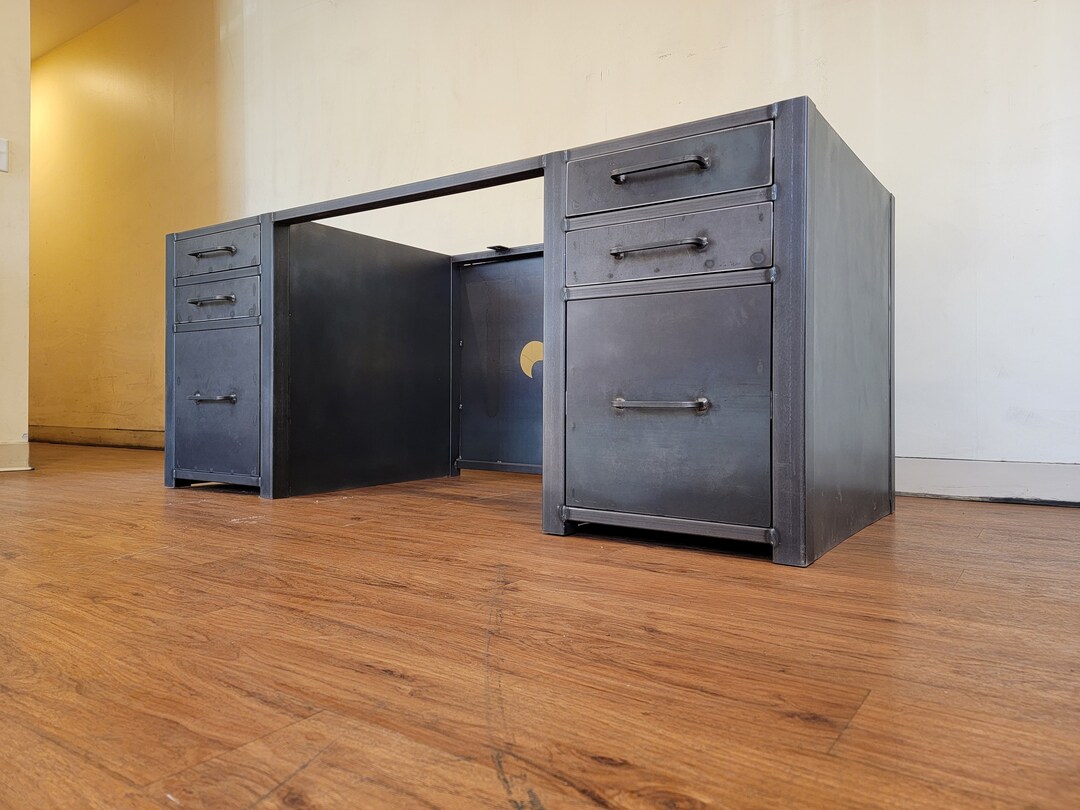 Steel Desk Frame, Industrial Desk Base, Iron Desk for Office or Home ...