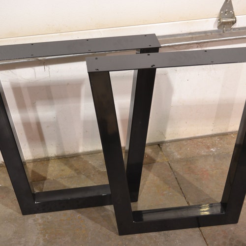Industrial Steel Metal Table Legs Tapered Style Any Size & | Etsy