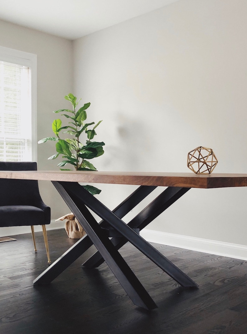 Metal Table Base Criss Cross Style Any Size/color - Etsy