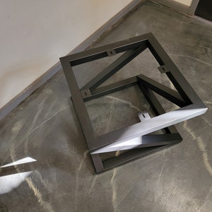 Metal Table Base, Square Z-shaped Style - Any Size/color! - Etsy