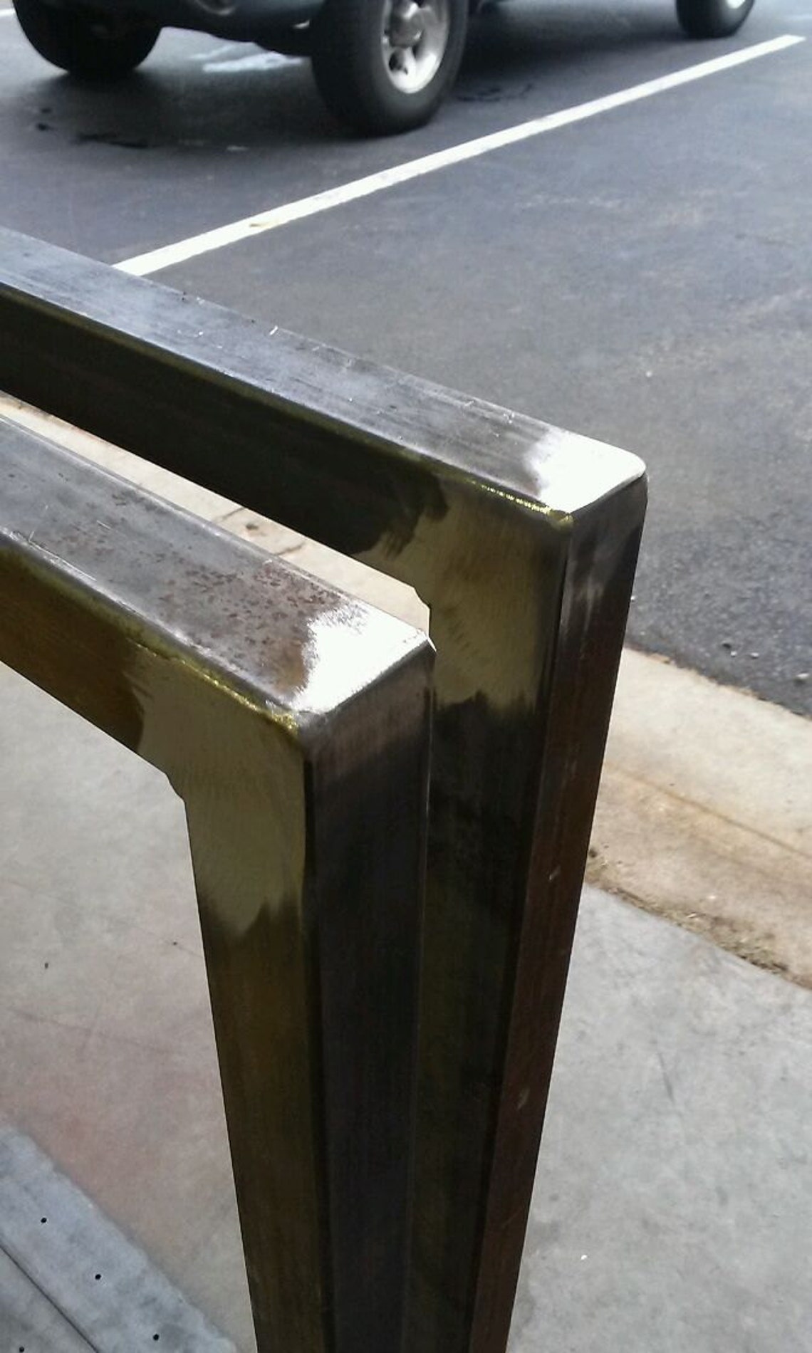 Square Pattern Metal Table/desk/bench Legs Made to Order to - Etsy