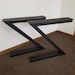 Z-shaped Steel Metal Table/desk/bench Legs - Etsy