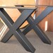 XL Steel X-frame Table Legs Any Size/color - Etsy