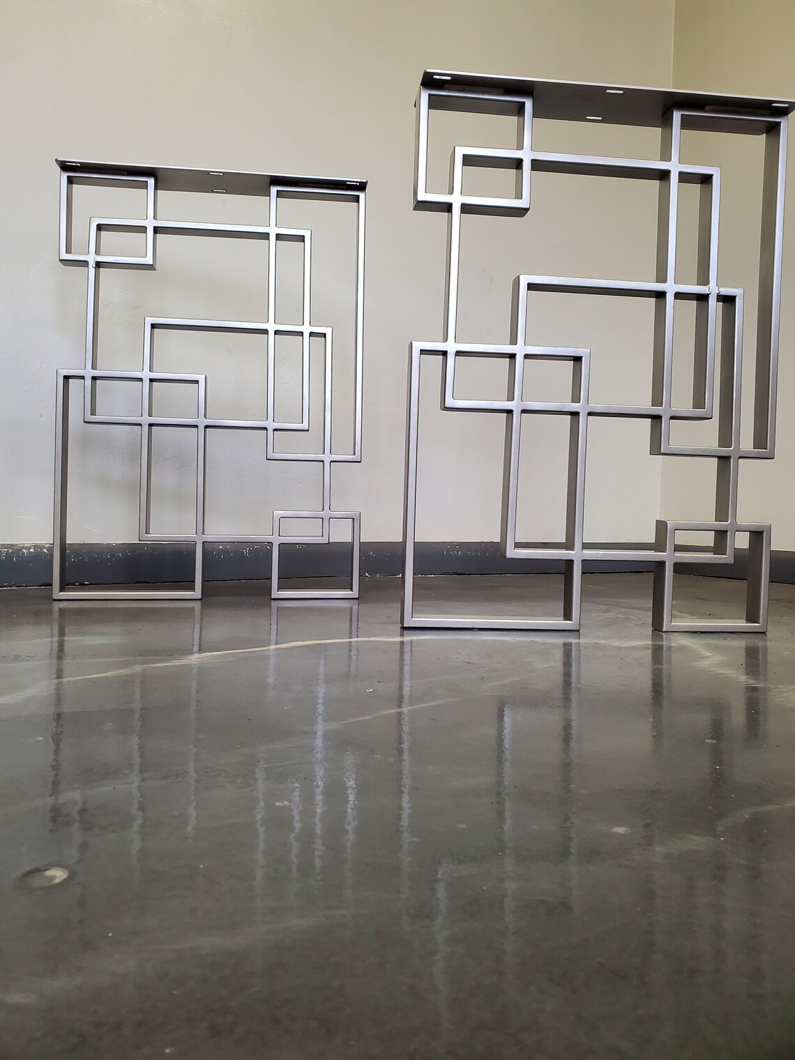 Interlocking Squares Style Metal Table Legs - Etsy