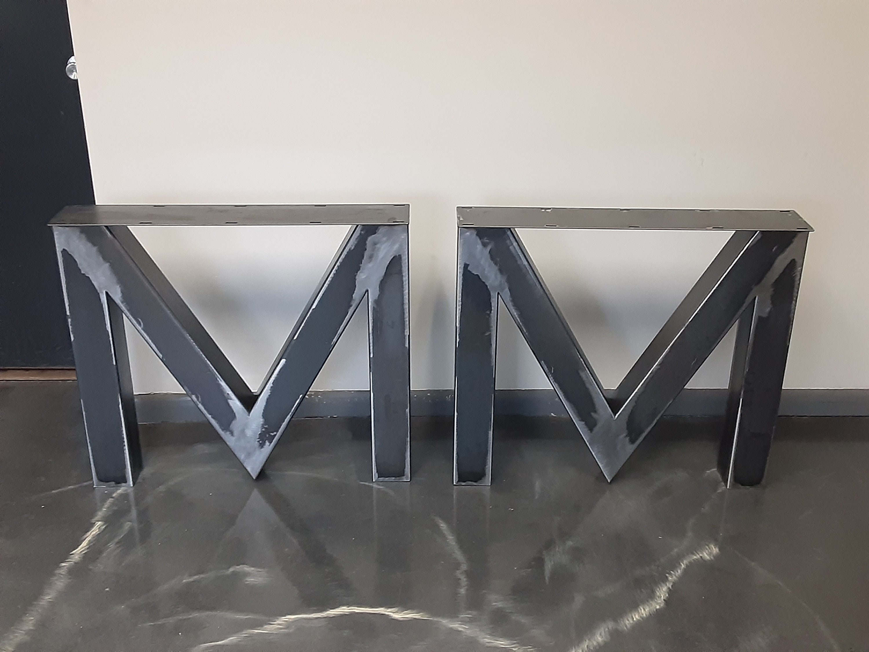 Steel Metal Table Legs M-style Style Any Size/color | Etsy