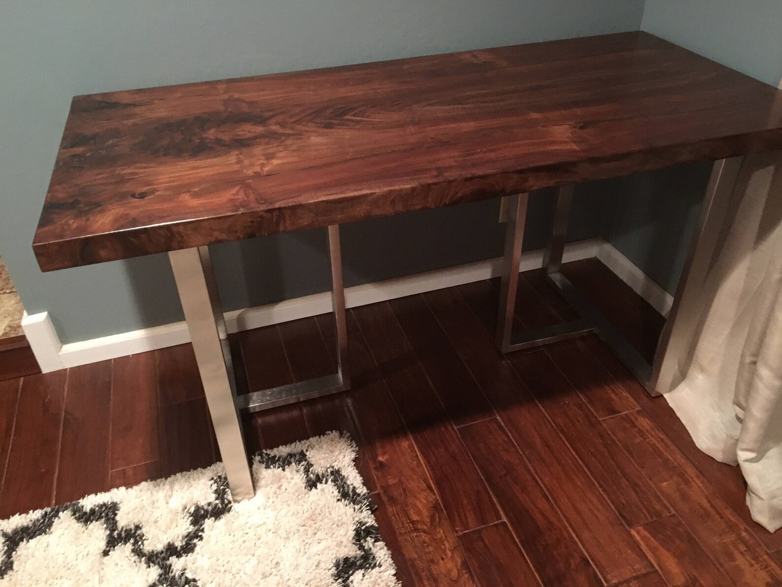 Brushed Stainless Metal T-shaped Table/desk/bench Legs Any - Etsy