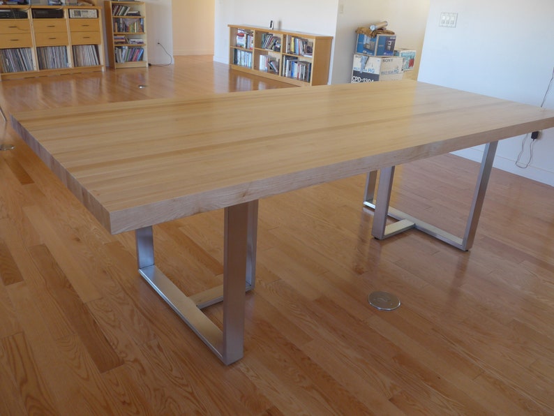 Brushed Stainless Metal T-shaped Table/desk/bench Legs Any - Etsy