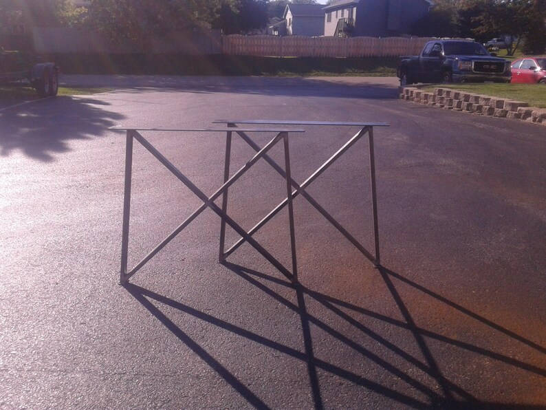 Tapered-x Metal Steel Table/desk Legs - Any Size/color!! - Etsy