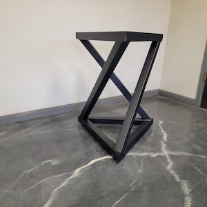 Metal Table Base, Triangular Z-shaped Style - Any Size/color! - Etsy