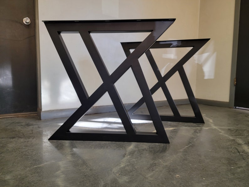 Slant X-frame Style Metal Table Legs - Any Size/color - Etsy