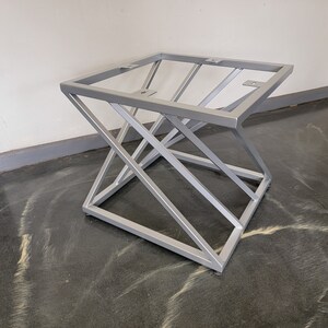 Twisted Square Metal Table Base - Any Size/color - Etsy