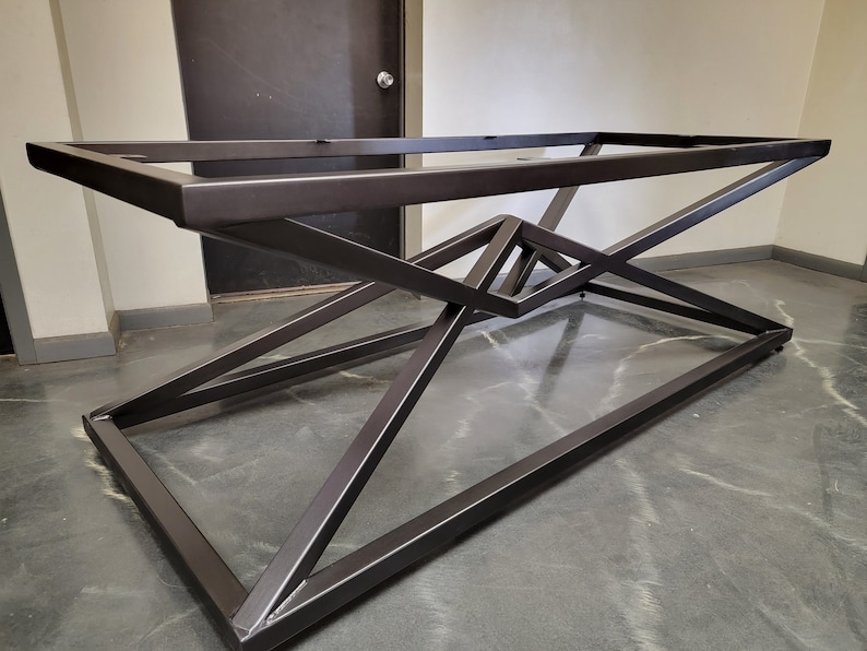 Diamond Style Metal Table Base Any Size/color - Etsy