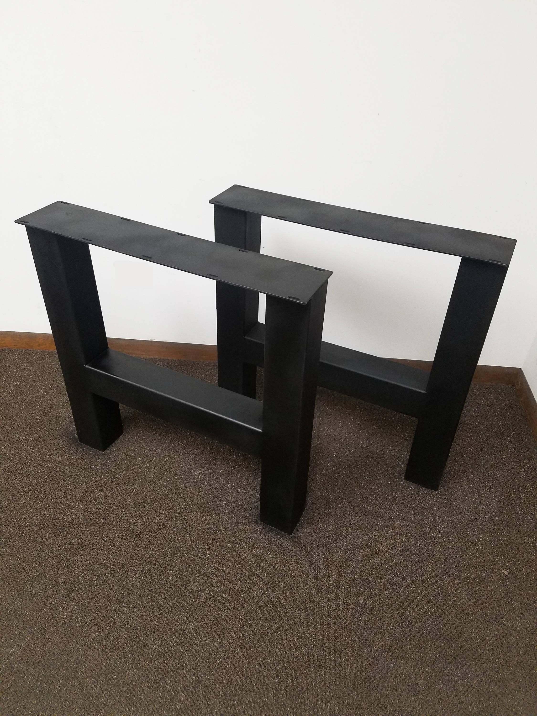 XL Industrial H-Frame Metal Table Legs Any Size & Color | Etsy