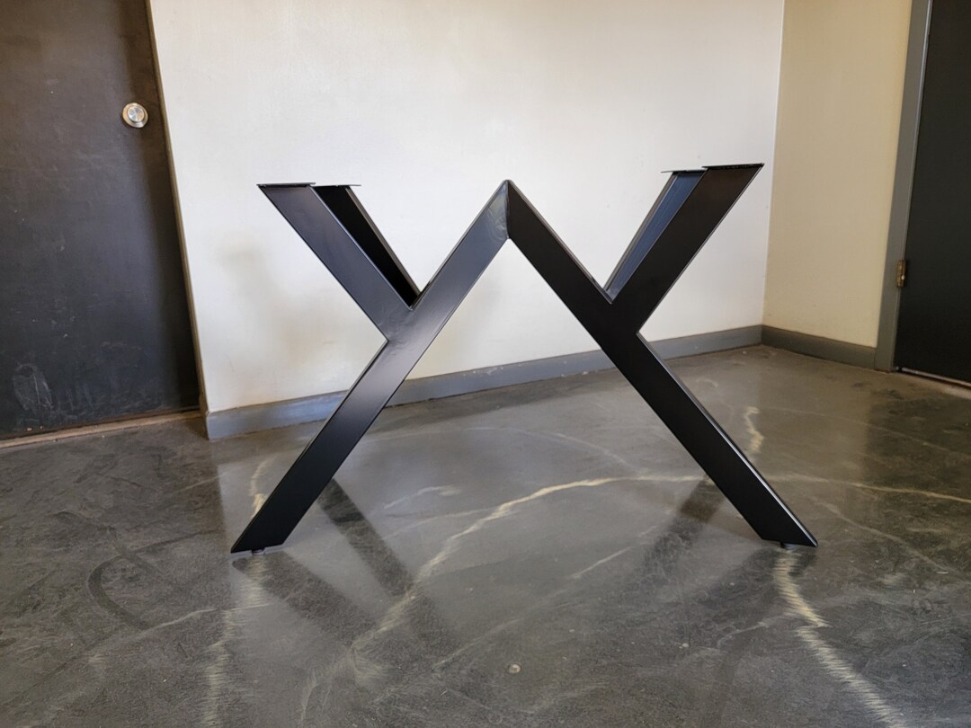 Rectangular W-style Table Base/frame Any Size/color - Etsy