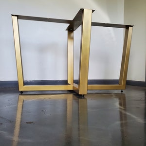 Metal Rectangular Tapered Table Base - Any Size/color! - Etsy