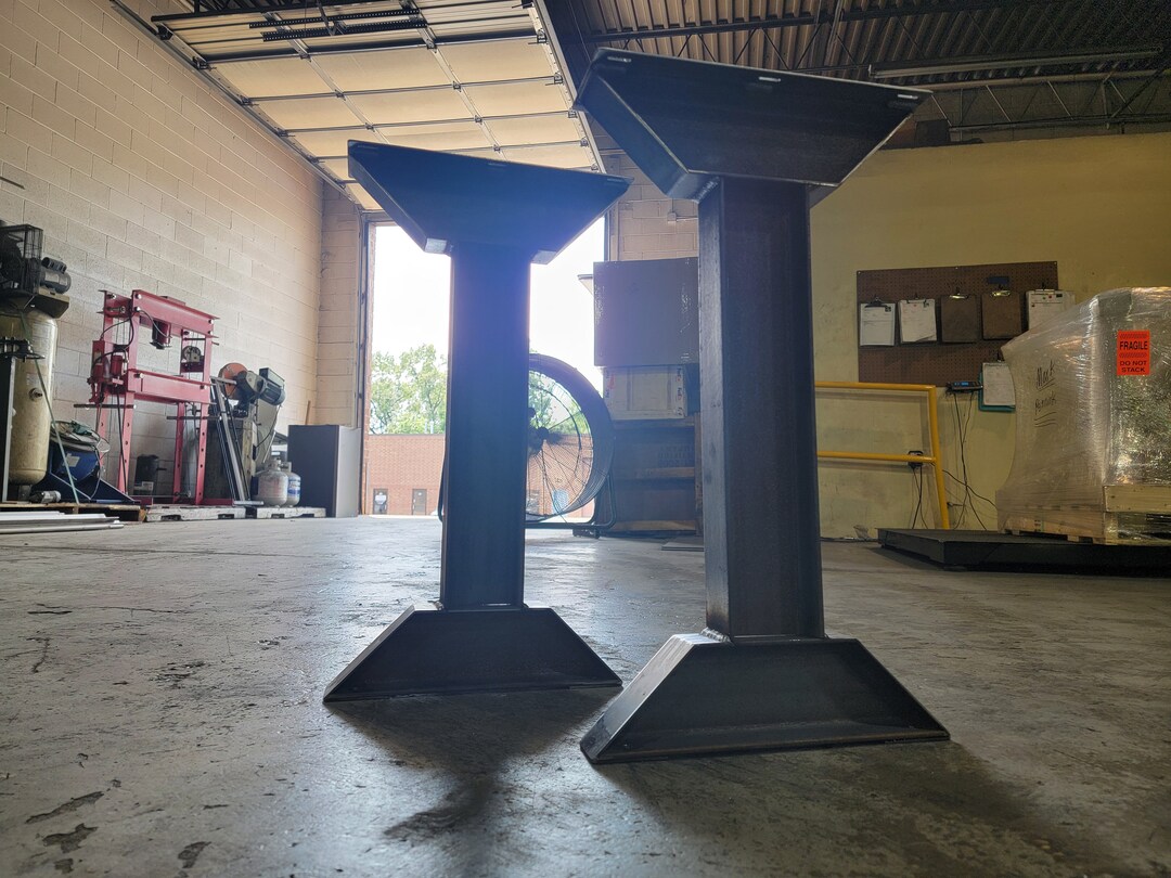 I-beam Style Metal Table Legs, Custom Made-to-order for Dining Tables ...