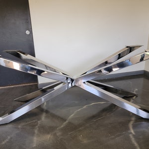 Polished Stainless Spider Style Metal Table Base - Any Size! - Etsy
