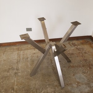 Brushed Stainless W-shaped Trestle/pedestal Table Base/legs - Any Size ...