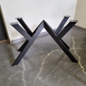 Rectangular W-style Table Base/frame Any Size/color - Etsy
