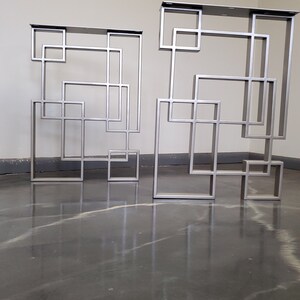Interlocking Squares Style Metal Table Legs - Etsy