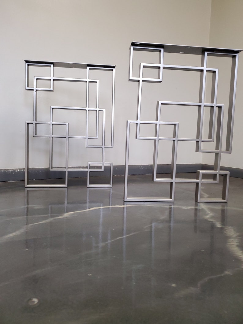 Interlocking Squares Style Metal Table Legs - Etsy