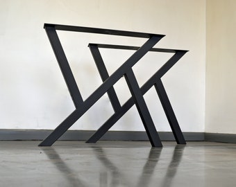 Metal Table Legs Industrial X-frame Style Any Size and | Etsy