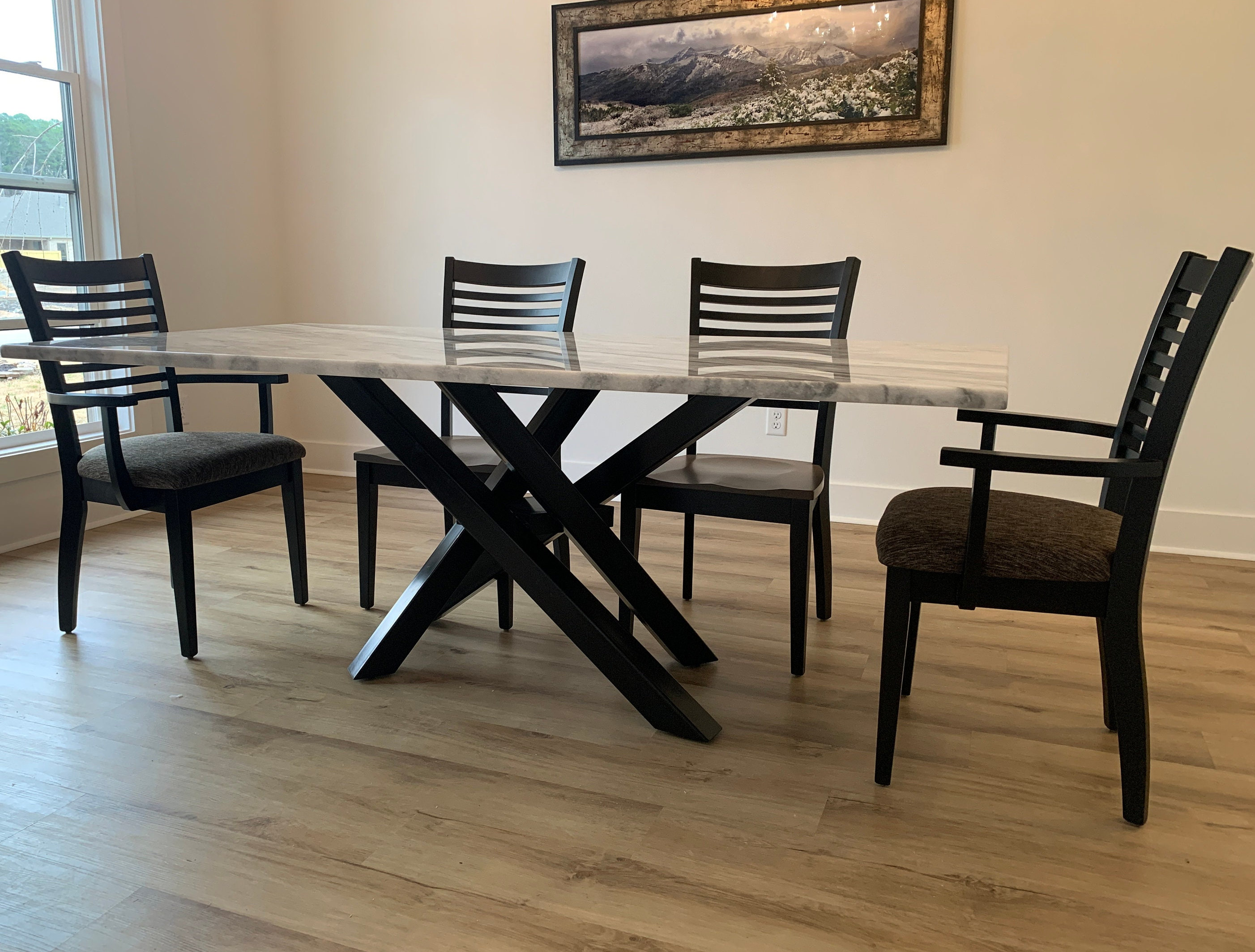 Metal Table Base Criss Cross Style Any Size Color Etsy