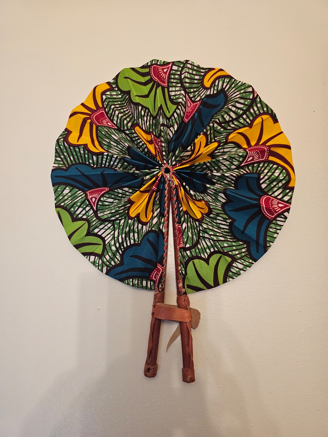 African Fabric Hand-held Fan - Etsy
