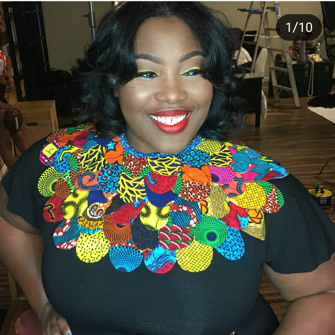 Authentic Print Neck Cape (large) - Etsy