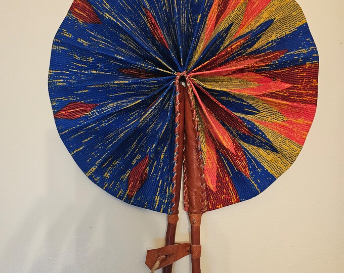 African Fabric Hand-held Fan - Etsy