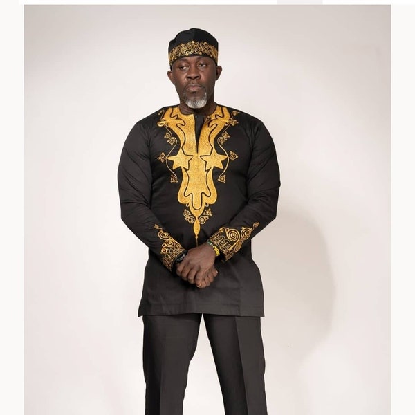 Black and Gold Men Outfit - Etsy
