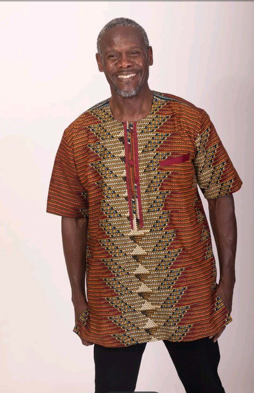 African Print Men Shirt - Etsy UK